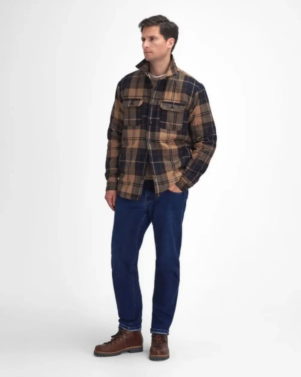 barbour Men's willberry regular brushed check overshirt - J-Michael